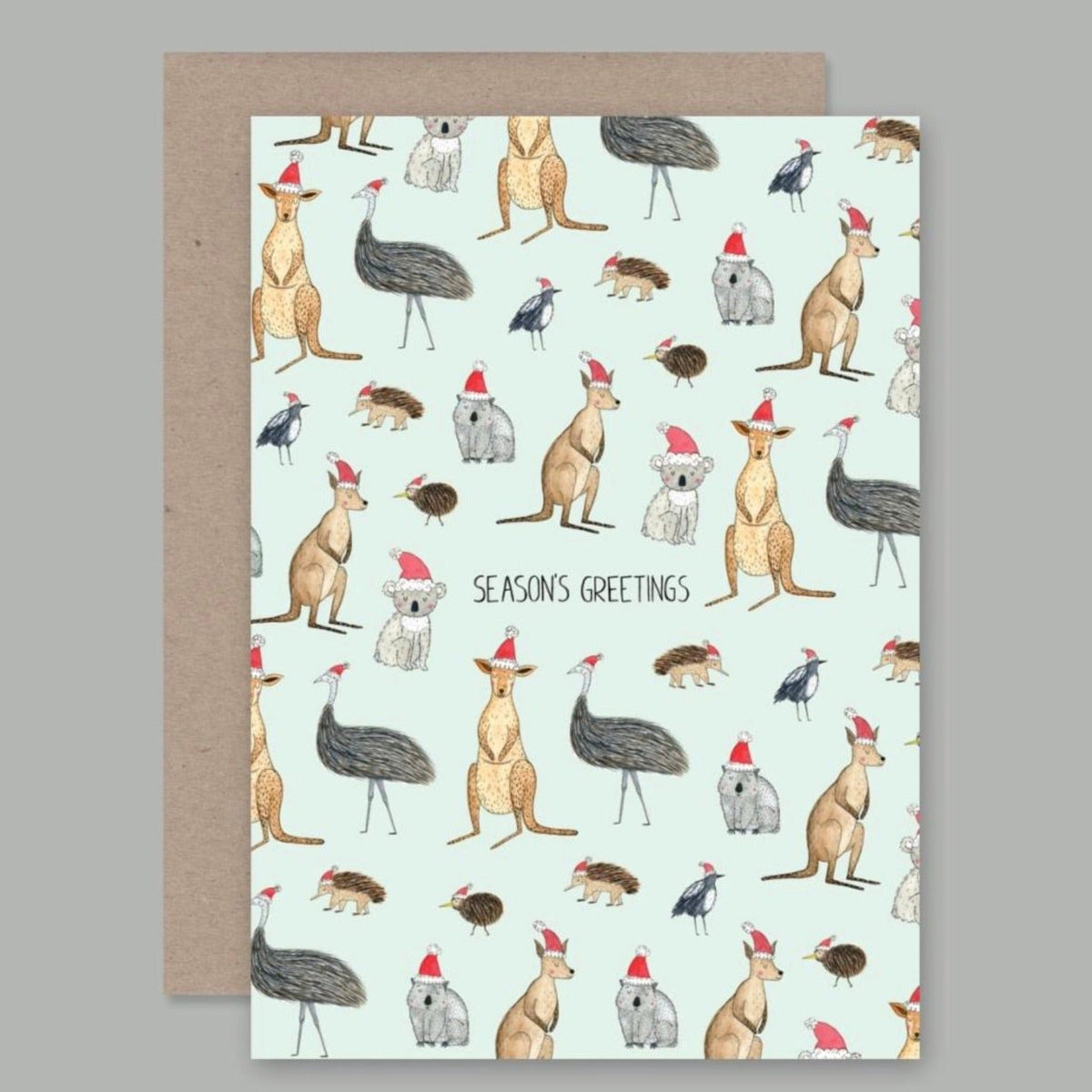 Aussie Season's Greetings Christmas Card – Crafted Creatures Shop